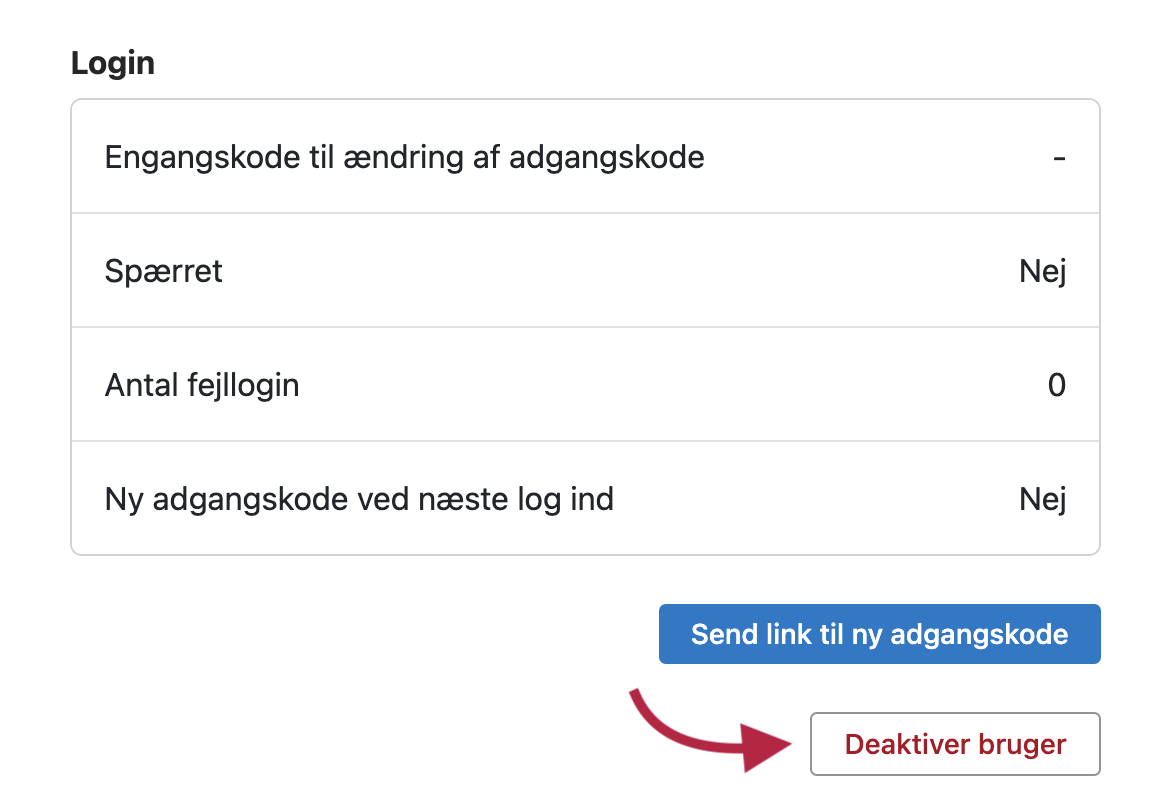 Hvordan deaktiverer jeg en bruger? | Support FirstAgenda